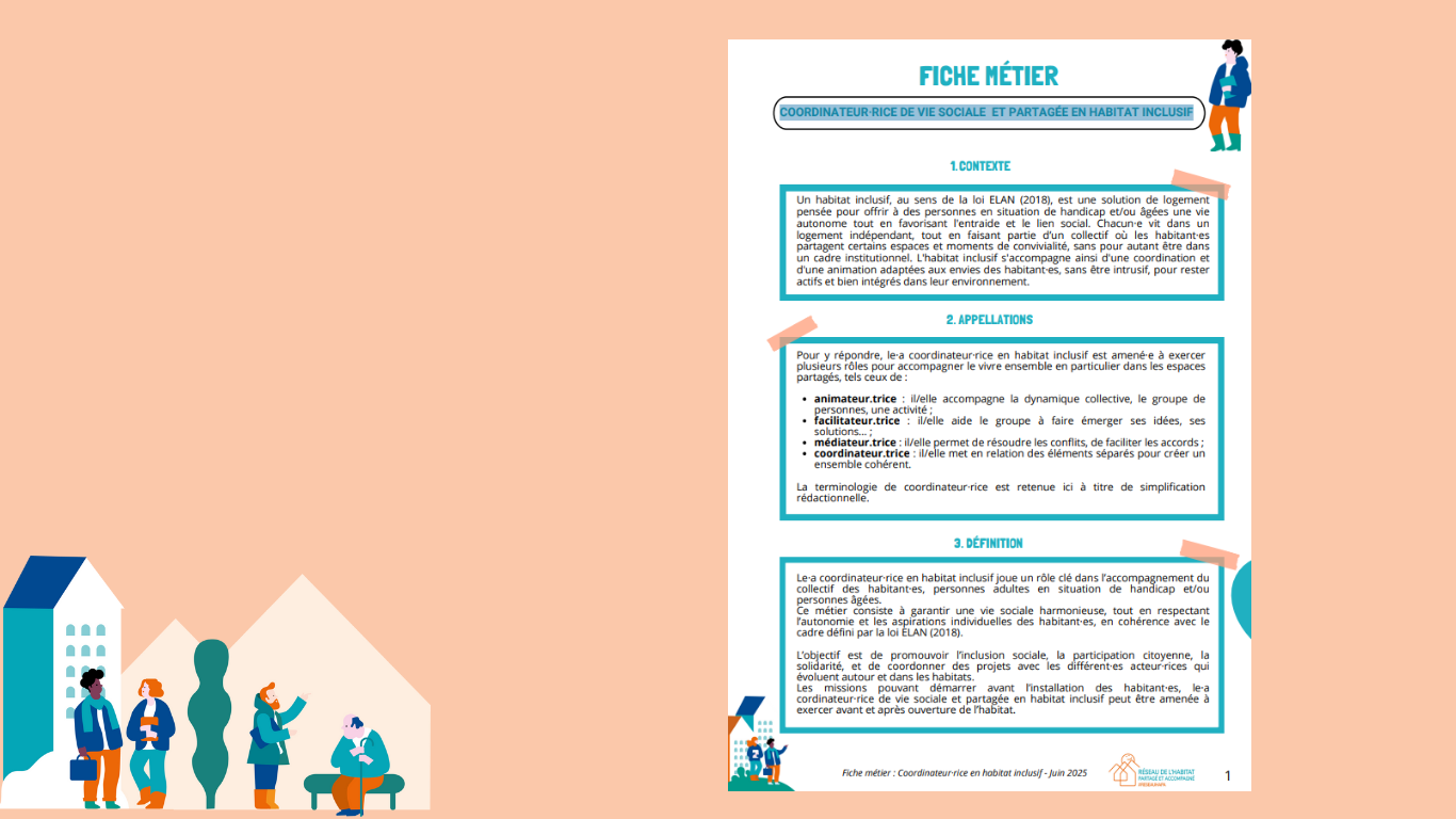 La fiche métier Coordinateur·rice de Vie Sociale et Partagée en Habitat ...